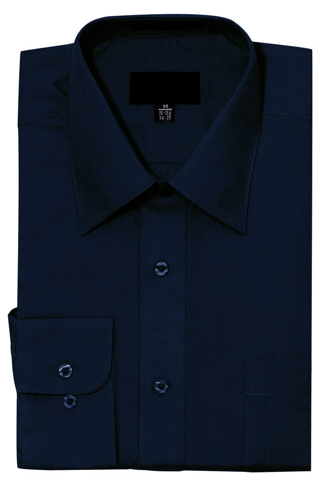 Camisa De Vestir Azul Real Para Hombre