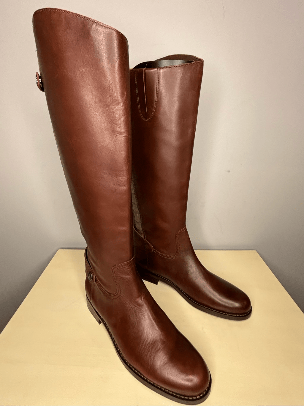 Sam Edelman Mikala Terazzo Leather Back Zip Knee High Riding Boots ...