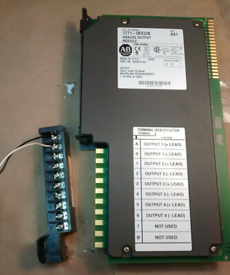 Allen Bradley 1771-OFE2/B Analog Output Module w/ 1771-WC for PLC-5 | eBay