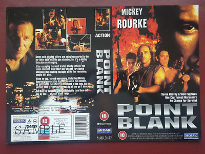 Point Blank - Mickey Rourke - Promo Sample Video Sleeve/Cover #B3720 | eBay