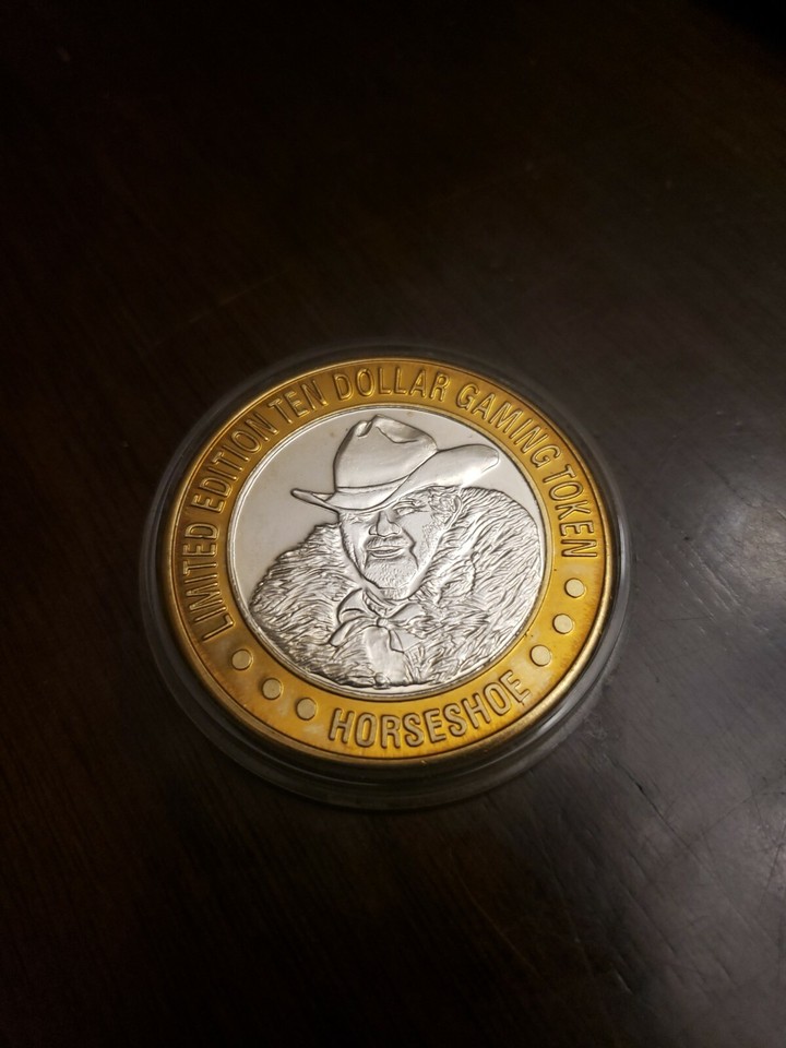 RARE 1995 BINION's HORSESHOE CASINO, LAS VEGAS,NEVADA GAME TOKEN.PURE ...