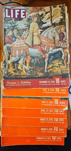 Lot of 11 LIFE Magazines from 1942, 1943, 1945 | eBay