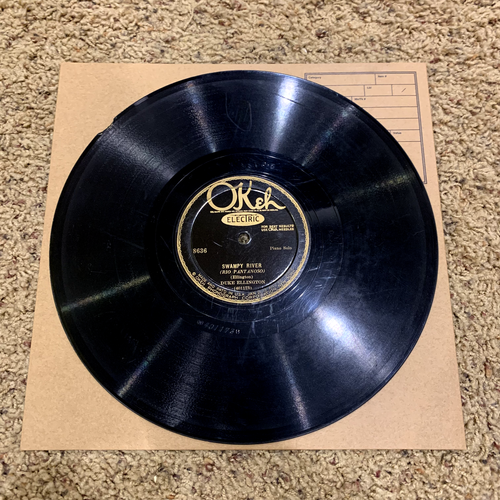 78 RPM Record Duke Ellington Swampy River Hot Jazz Piano Solo Okeh ...