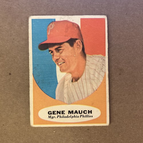 1961 Topps Baseball Gene Mauch Philadelphia Phillies Card #219 | eBay