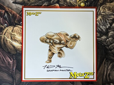Metazoo Grafton Monster - WPT Kickstarter Sealed Artist Signed Print 2/ ...