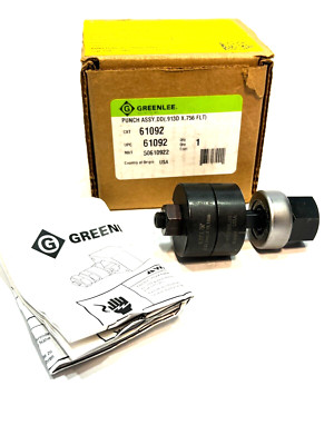 GREENLEE Double D Punch Unit .913" (23.2 mm) x .756" (19.2 mm) 61092 | eBay