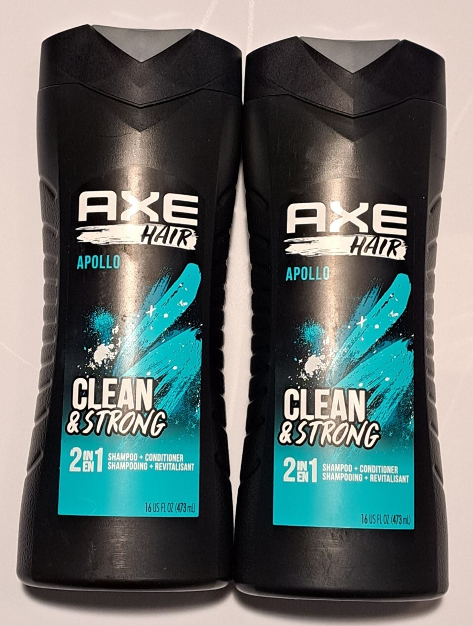 NEW Axe Hair Men's 16 Oz 2-in-1 Shampoo + Conditioner Apollo Scent (Lot ...