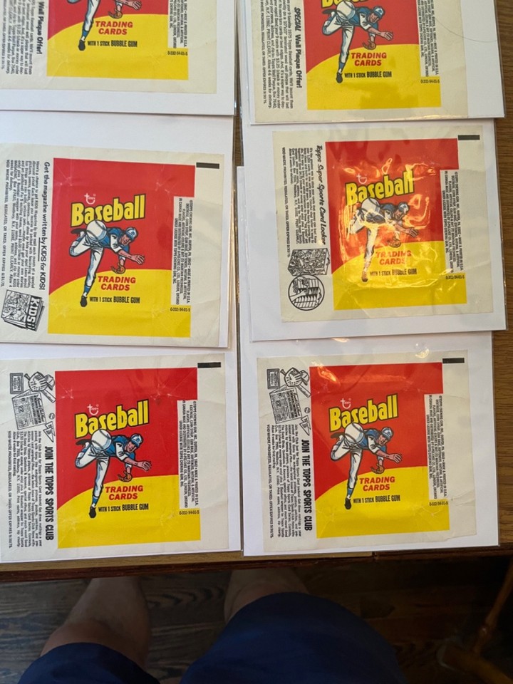 1975 Topps Mini Lot of 10 Wrappers | eBay