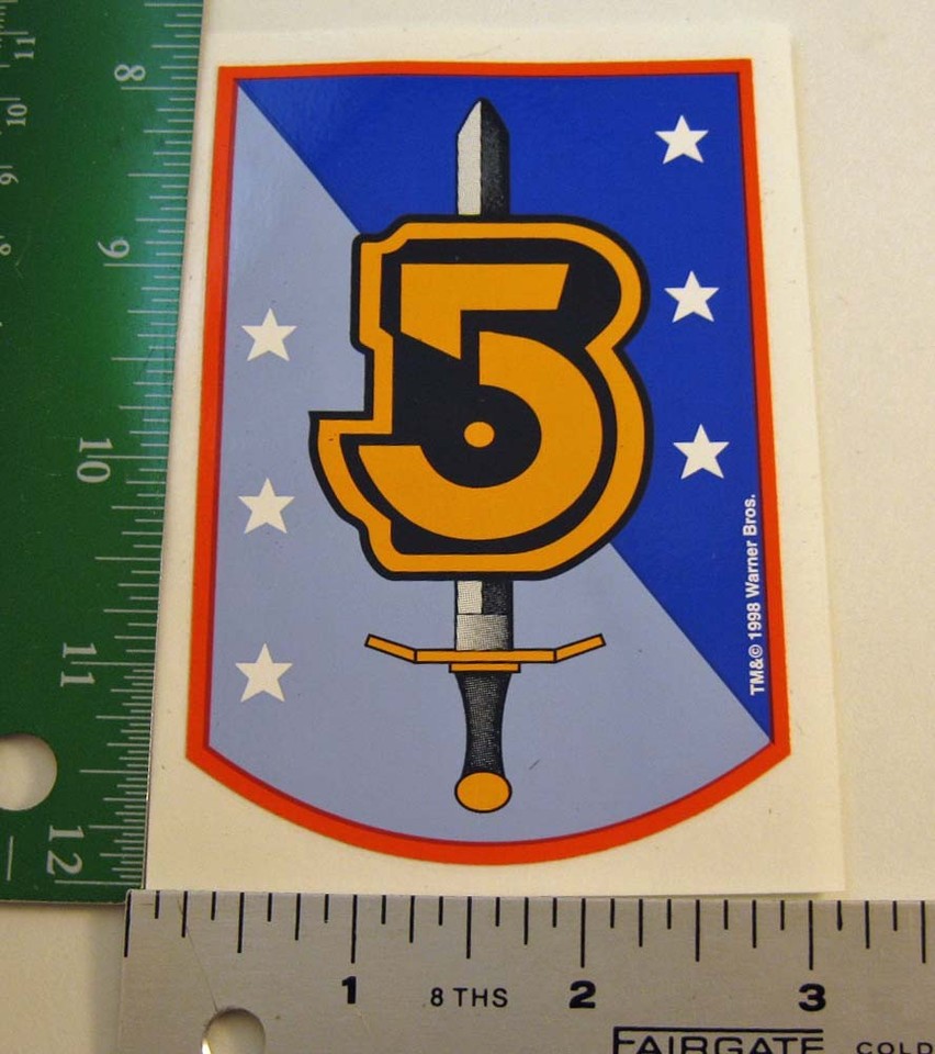 BABYLON 5 "4 Piece Stickers Set" NEW OLD STOCK (NOS) 1998 Emporium FAN ...