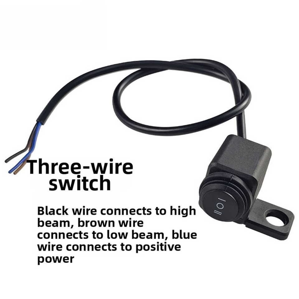 Compact Rearview Mirror Switch Motorcycle Adjustable Plastic ABS Black ...