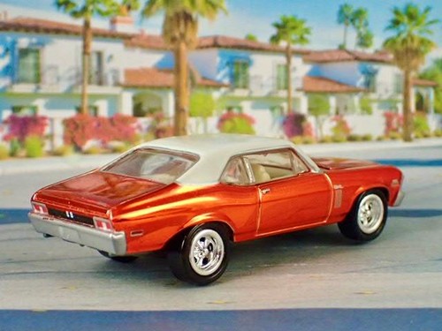 Muscle Car 1970 Chevy V8 Nova SS 396 V8 Sport Coupe 1/64 Scale Limited ...