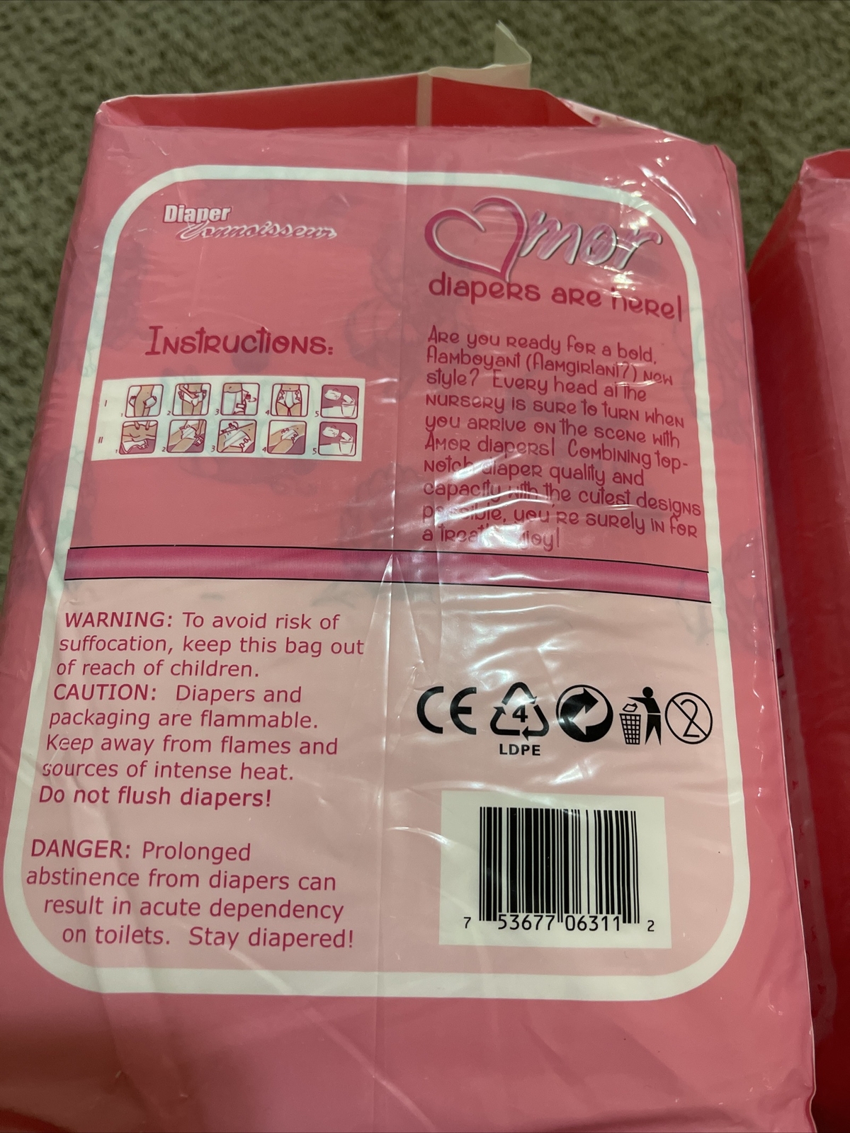 Vintage Ultra Rare DC Amor First Version 2 Sealed Mint Condition Bag ...