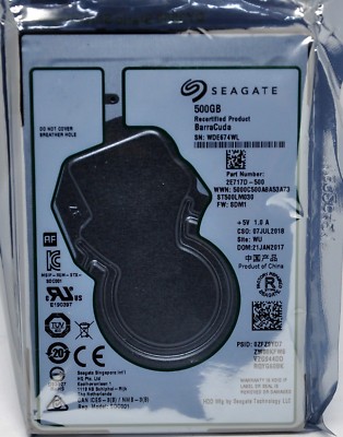 Seagate BarraCuda 500GB Internal 5400RPM 2.5" (ST500LM030) HDD ...