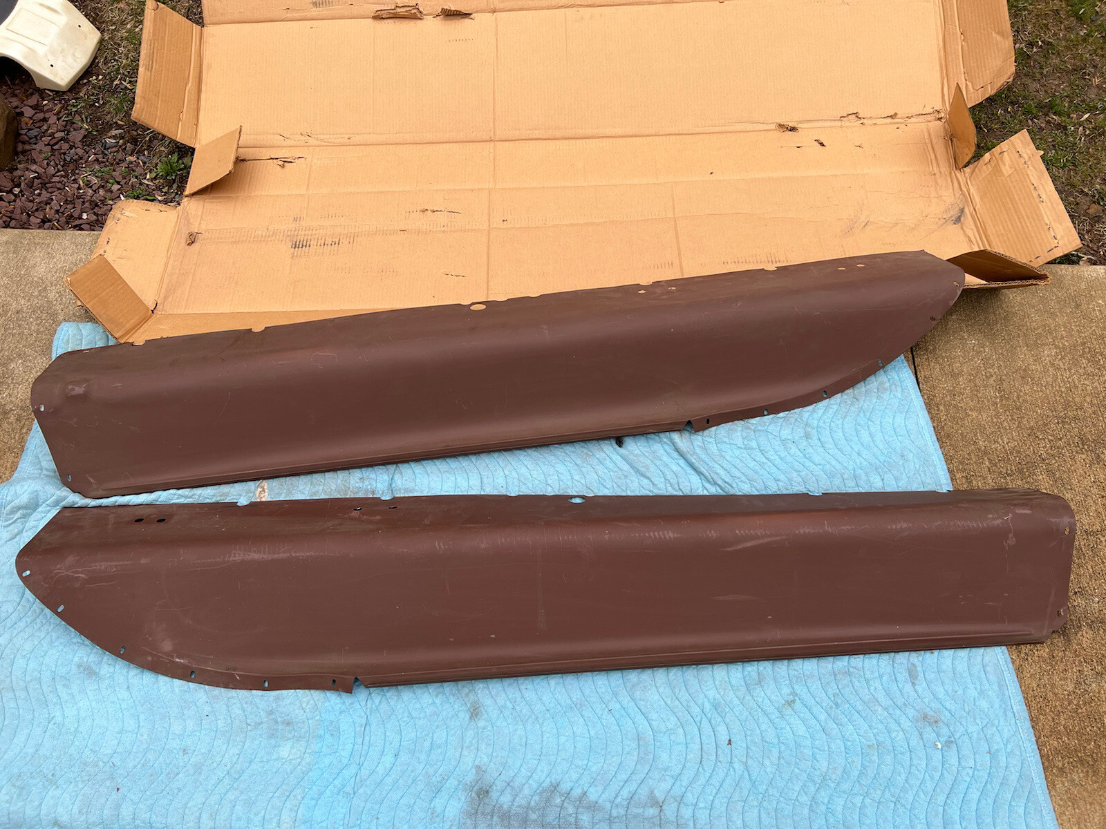 Ford Model A Car Running Board Splash Apron Set 1928-29 | eBay