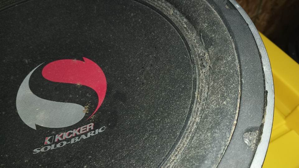 VTG Old School 90s Kicker Solobaric s12d Car Stereo Round Subwoofer ...