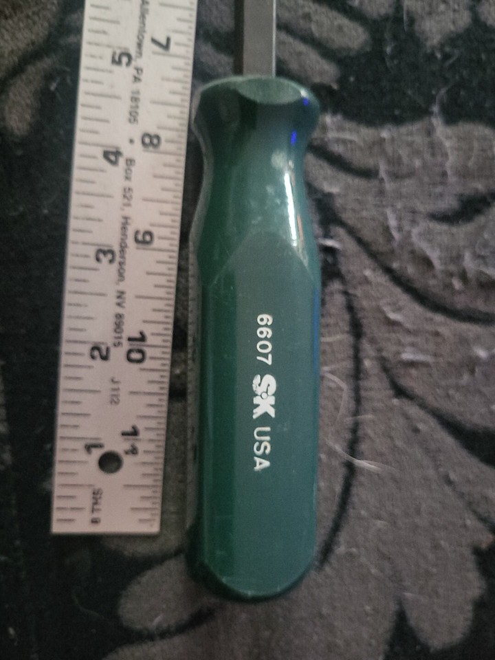 S-K Green white USA,VTG tool Bry Bar 6607 | eBay