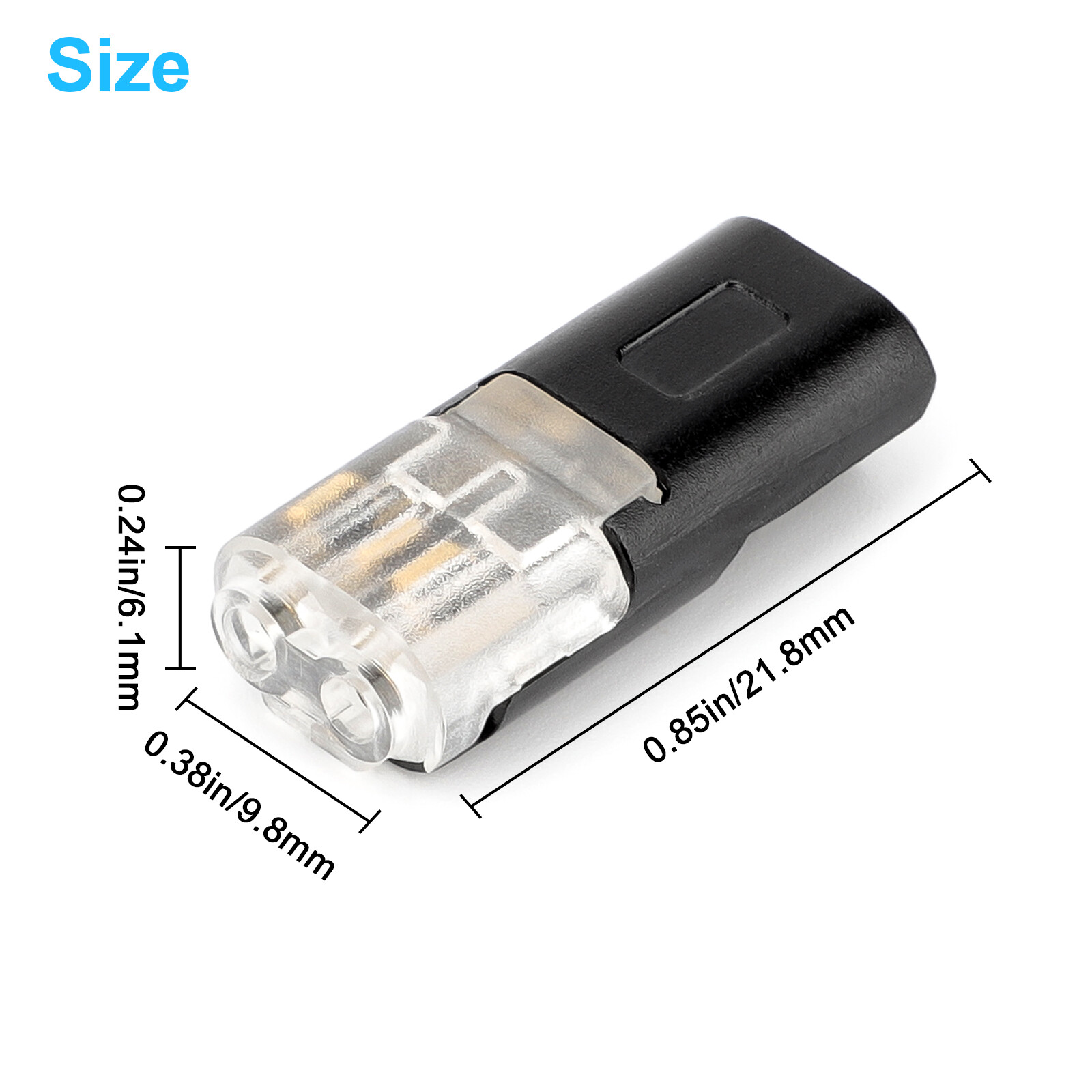 Waterproof 2 Pin Way Plug Electrical Wire Cable Snap Connectors ...