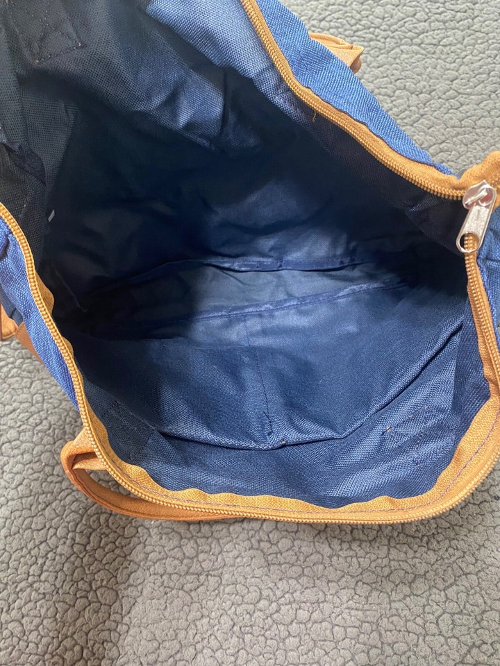AARP Denim Shoulder Bag Travel Jean Tote Big Organizer Courier Handbag ...