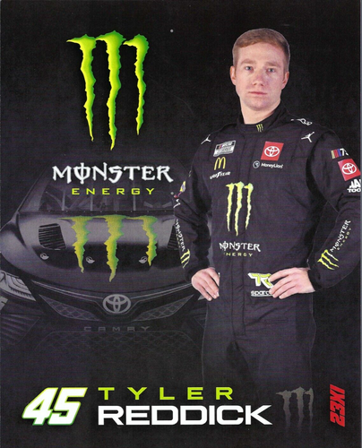 2023 TYLER REDDICK “MONSTER ENERGY 23XI" #45 NASCAR CUP SERIES POSTCARD ...