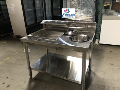 NEW Fried Food Breading Station Prep Table Chicken Seafood Fry Flour ...