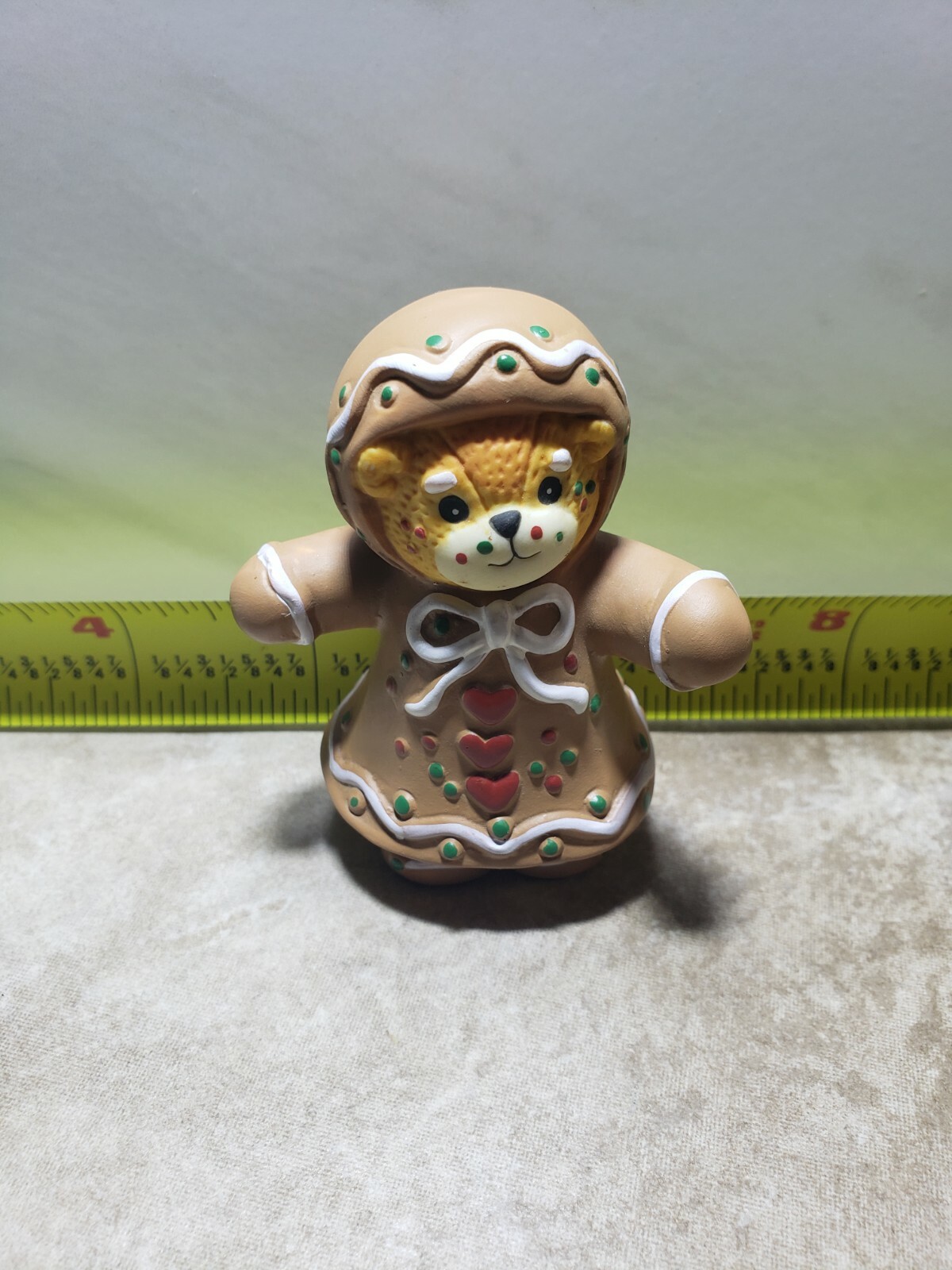 Ginger Bread Bears 4 Lot- cute themed teddy bear toy statue set decor ...