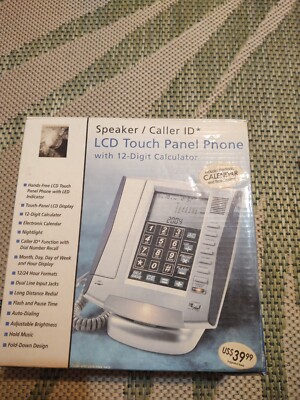 Innovage LCD Touch Panel Phone Speaker/Caller ID Desk Phone NEW | eBay