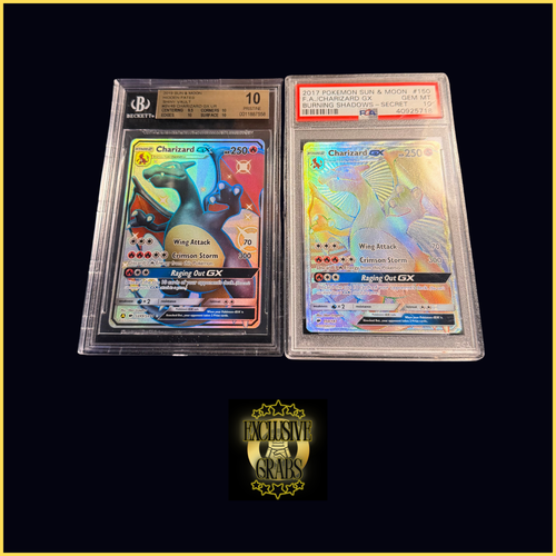 Charizard GX PSA 10 Burning Shadows + BGS 10 Hidden Fates Shiny Pair 🔥🔥 ...