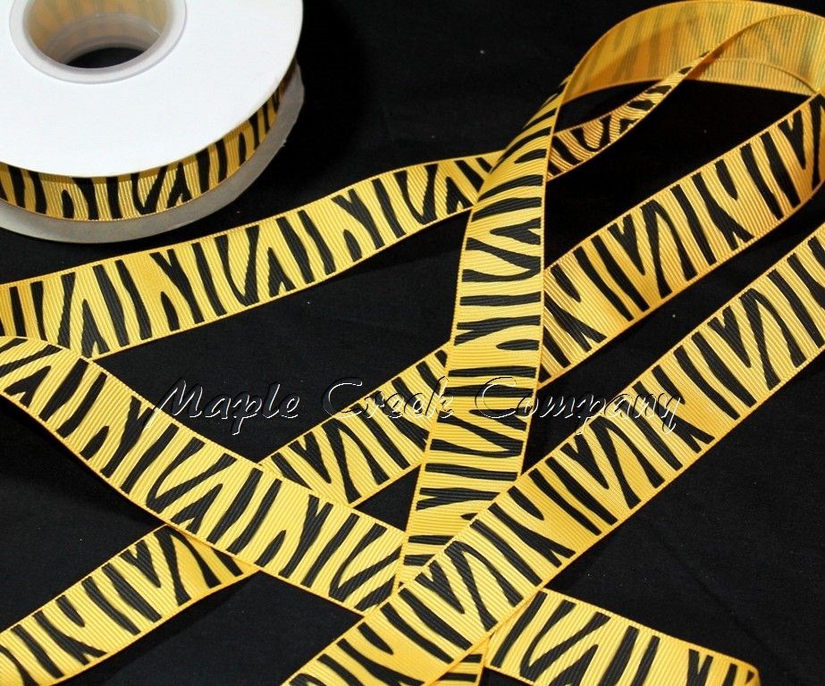 Animal Print Grosgrain Ribbon 1 in x 1 yard (3 ft of cut ribbon) YOU ...
