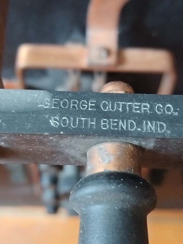 Slate fuse panel board Antique Switch Knife box 1900s Geo. Cutter IN ...
