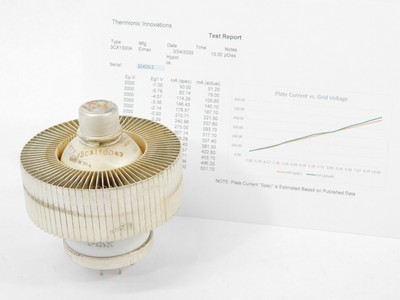 Eimac 8877 3CX1500A7 RF Transmitting Tube (tests as NOS+, includes test ...