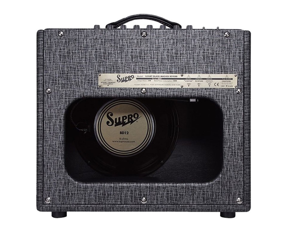 Supro 1696RT Black Magick Reverb 25-Watt 1x12" Tube Combo Amp - Open ...