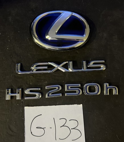 2010-2012 LEXUS HS250h REAR TRUNK LID EMBLEM BADGE LOGO LETTERS SET OEM ...