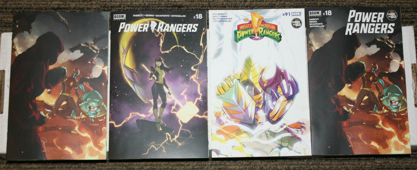 BOOM! Power Rangers #18 FOUR COVER SET - A, B, 1:10 & FOC Reveal ...