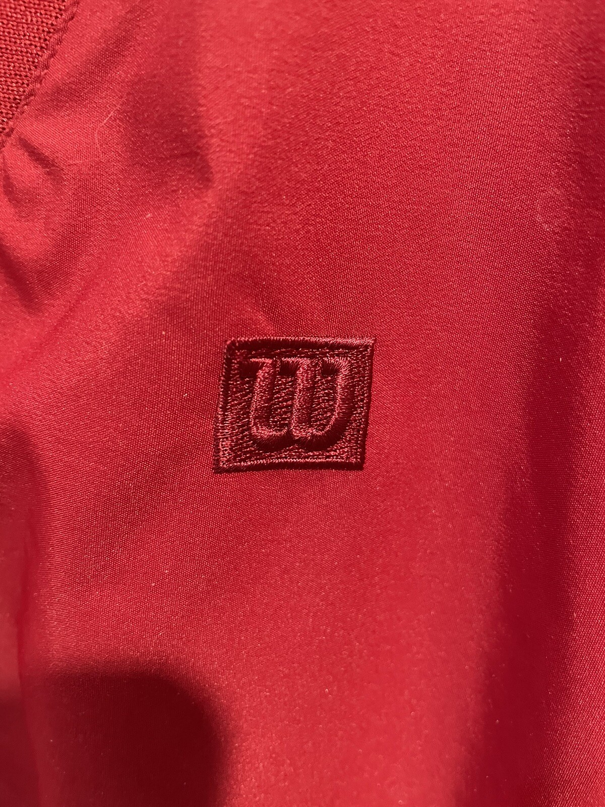 Wilson Mens Windbreaker Red Pullover V Neck Jacket Size XL | eBay