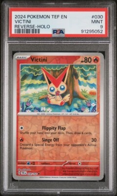 2024 Pokemon Temporal Fates Victini Reverse Holo #030 PSA 9 MINT | eBay