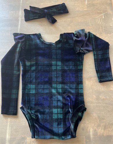 Custom Made Holiday Leotard, Dance, Gymnastics, Plaid… - Gem