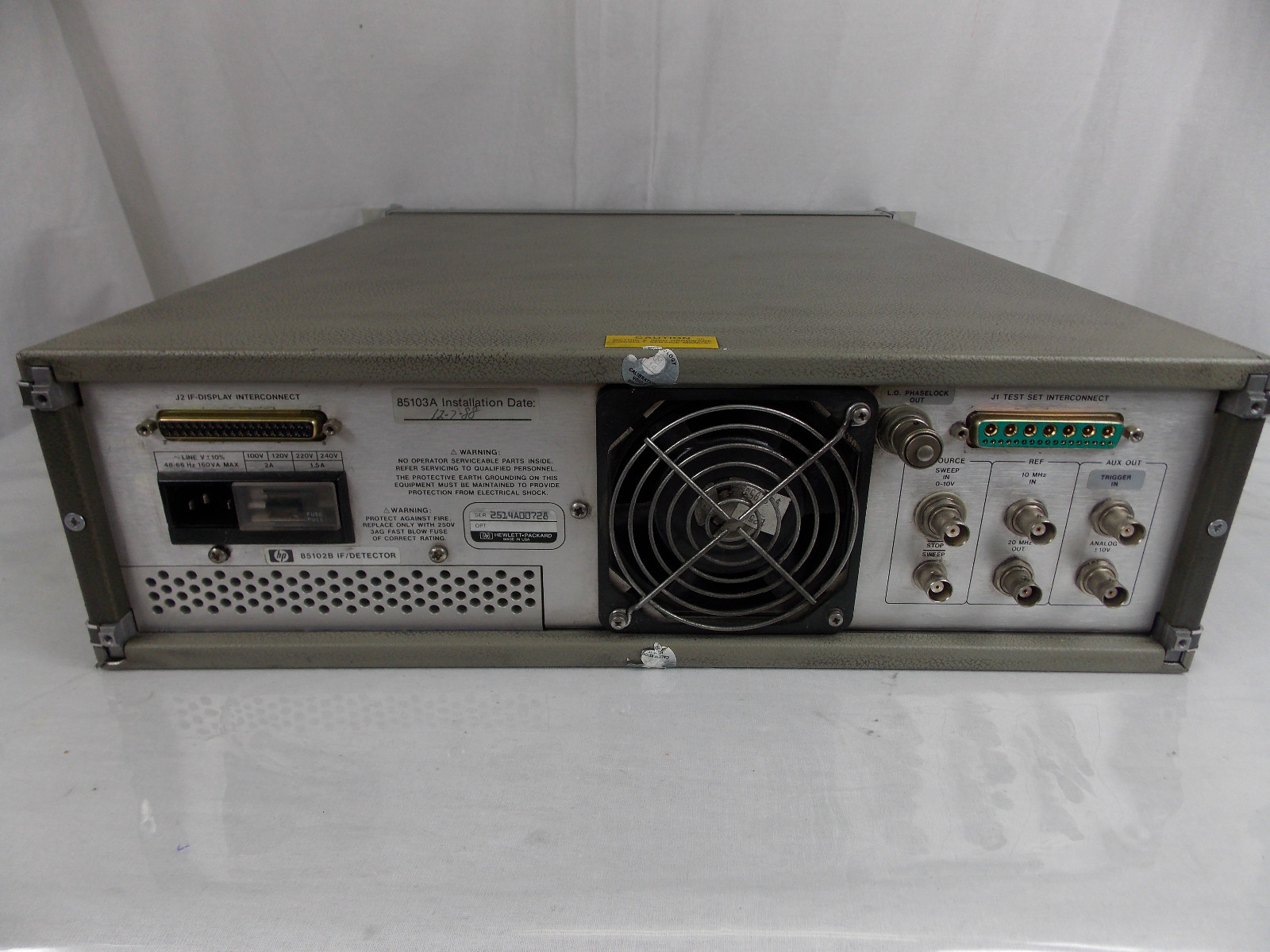 HP AGILENT 85103A 8510B NETWORK ANALYZER | eBay