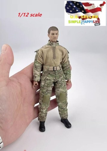 1/12 scale Army Combat Camo Uniform For 6'' Mezco ANT Figure MixMax ...