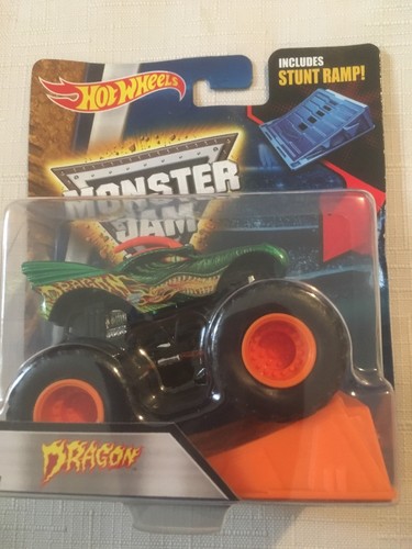 Hot Wheels 2016 Monster Jam Dragon #07 with Stunt Ramp k3 | eBay