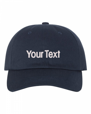 CUSTOM Embroidered YOUR TEXT Hat Low Profile Adjustable 2020 | eBay