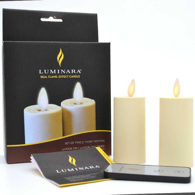 Luminara Votive Candle Battery Operated and Remote Control, Set of 2 ...