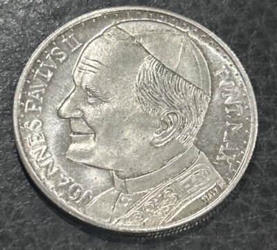 Joannes Pavlvs II Pont Max Pope John Paul II Silver Coin Medallion ...