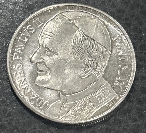 Joannes Pavlvs II Pont Max Pope John Paul II Silver Coin Medallion ...