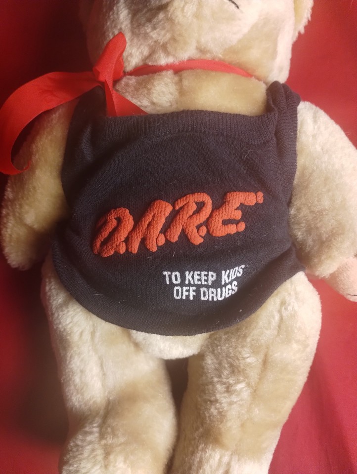 Vintage 90s / Y2K DARE Bear Dare To Say No To Drugs Stuffed Plush Teddy ...