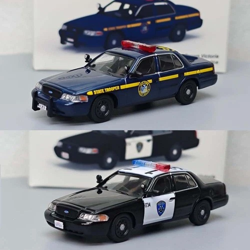 596 1/64 Ford CV CROWN New York State Police/Oakland Police Diecast ...