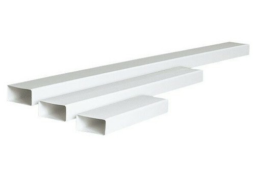 Rectangular Channel 55mm x 110mm / 75mm x 150mm Ventilation Flat Duct ...