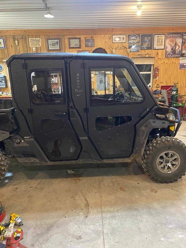 ARMOR TECH CAN-AM DEFENDER MAX 2016-2023 FRONT AND REAR STEEL DOORS ...