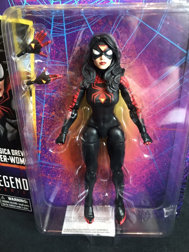 Marvel Legends Retro Jessica Drew Spider-Woman Spider-Man Action Figure ...