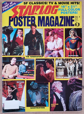 1985 Starlog Poster Magazine #4- 10 Fold Out Posters-Trek/Wars/Who/LIS ...