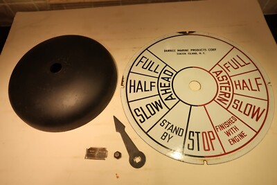 Vintage Durkee Ship Engine Telegraph Black&Red Lettering Dial 16 Inch ...